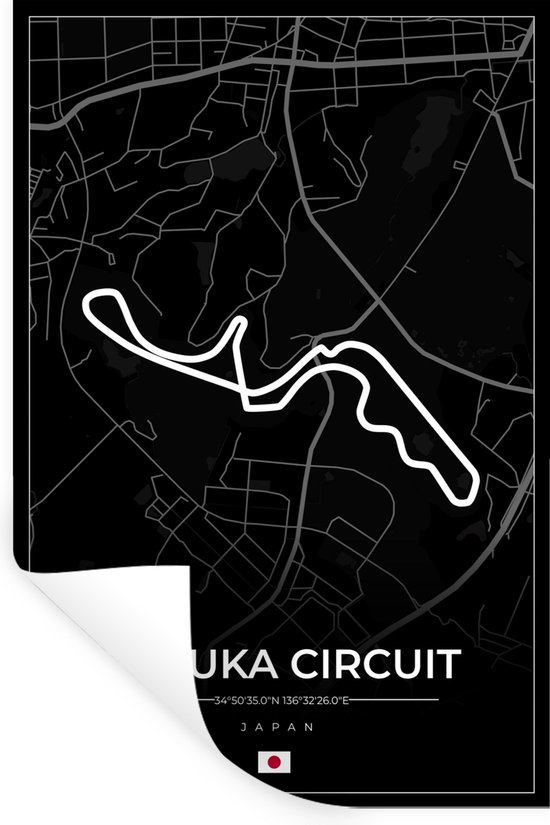 Muurstickers - Sticker Folie - F1 - Racing - Japan - Suzuka Circuit ...