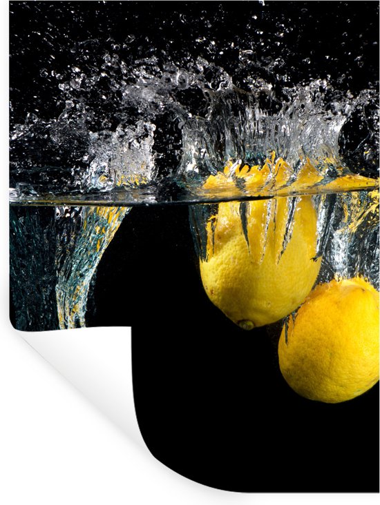Muurstickers - Sticker Folie - Citroen - Fruit - Stilleven - Water ...