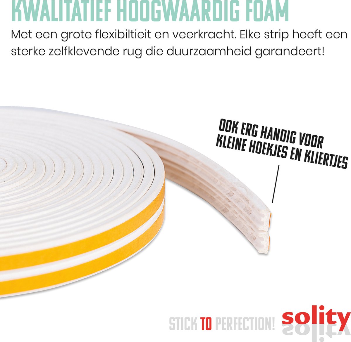 SOLITY® Tochtband 6 Meter Lang - Tochtband Zelfklevend - Tochtstrips ...