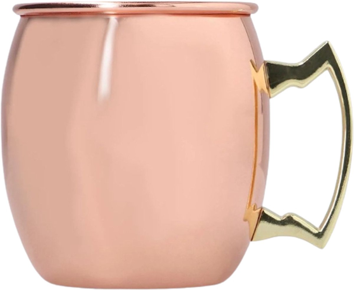Luxe RVS mok Rose goud - Roestvrij staal - Thee - Koffie - Beker ...