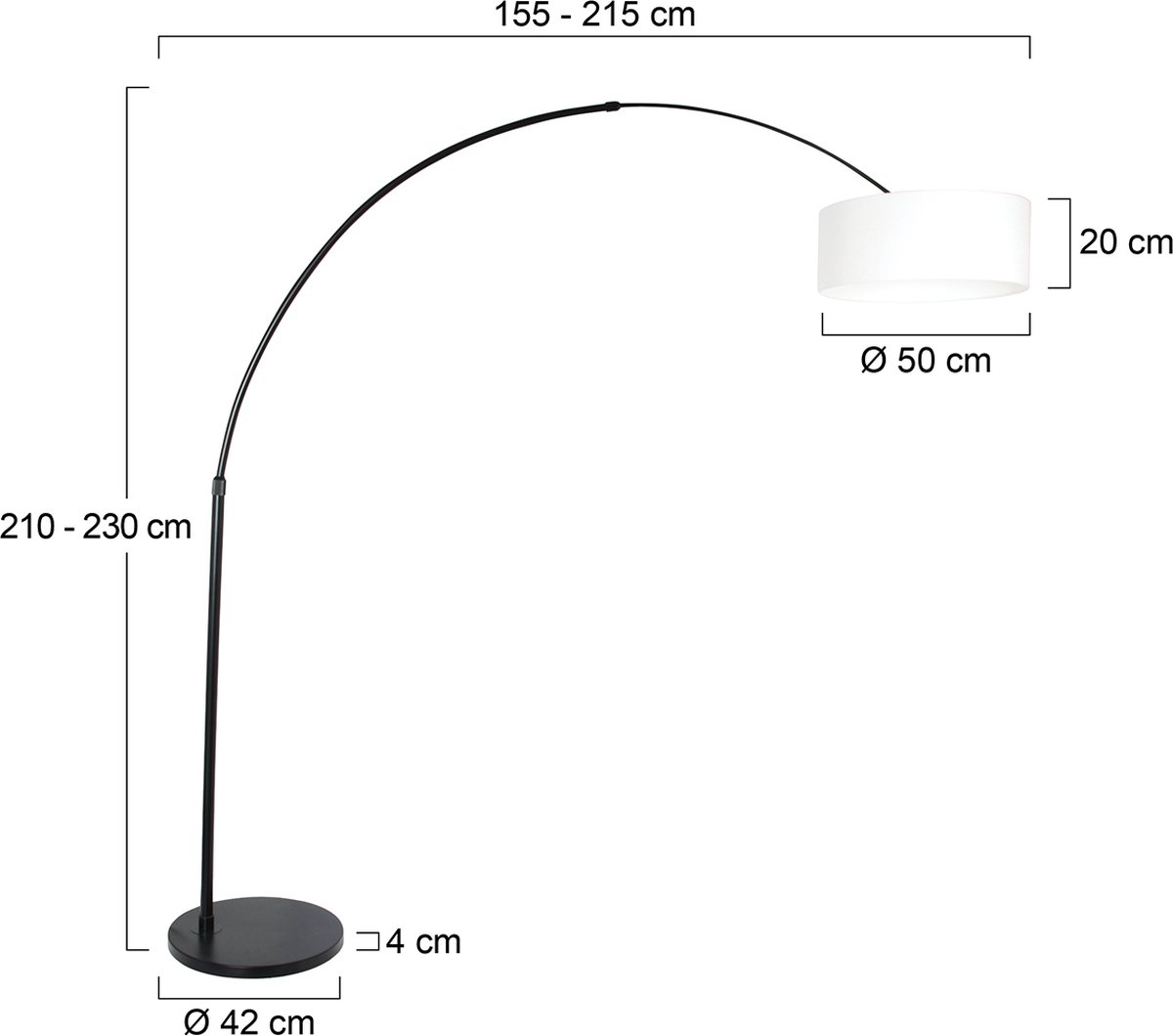 Vloerlamp - Bussandri Limited - Modern - Metaal - Modern - E27 - L ...