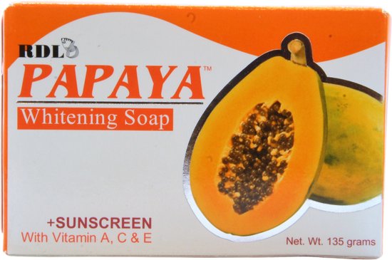 RDL Papaya whitening zeep + Sunscreen 135 gr | bol