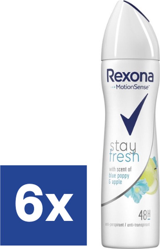 Rexona Blue Poppy Appel Deodorant Spray - 150 ml | bol