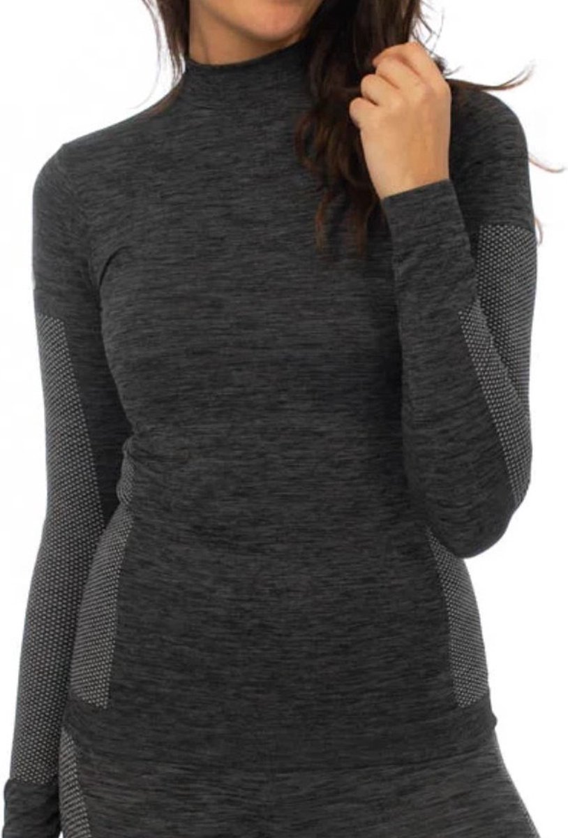 Heatkeeper Thermo shirt dames - Lange mouw - Techno - L - Zwart | bol.com