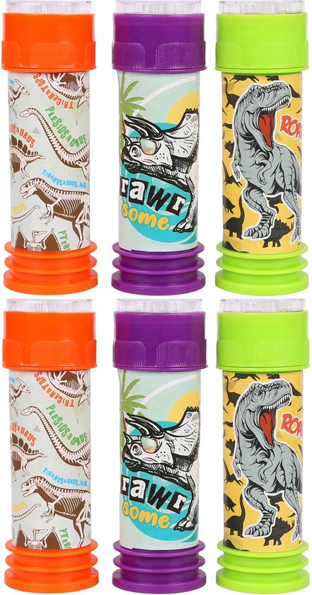 MY BUBBLE - Bellenblaas set met het dinosaurusspel 55 ml / 6 stuks | bol
