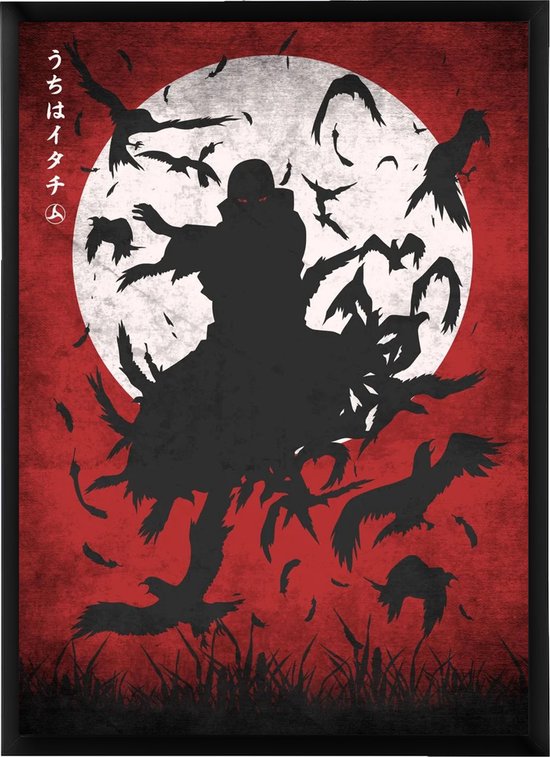 Naruto - Itachi Poster Inclusief Lijst (50x70) cm | Hoge kwaliteit ...