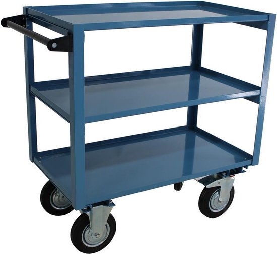 Tafelwagen 3 legborden 350KG magazijnwagen | bol.com