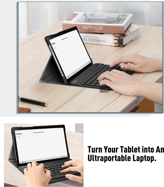 Smart Keyboard Case Goud - Wireless Bluetooth Keyboard hoesje met ...