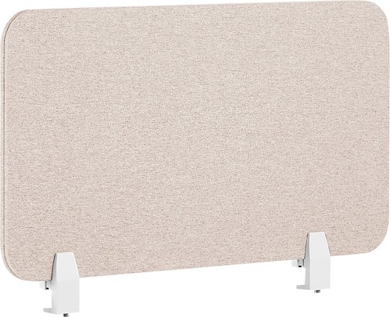 Bureauscherm beige 72 x 40 cm WALLY | bol