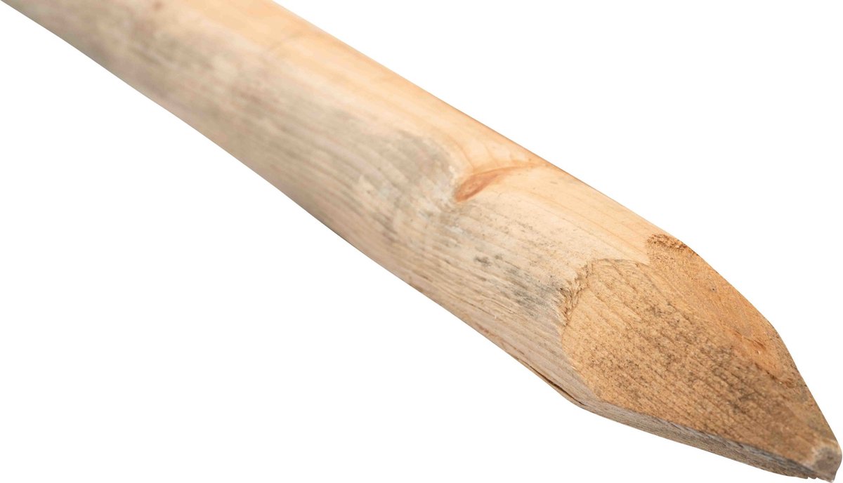 Gefreesde Ronde houten EKO palen, 180cm 7cm | bol.com