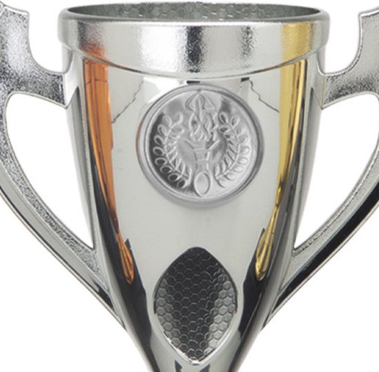 Trofee/beker - zilver - oren - kunststof - 16 x 9 cm - sportprijs | bol