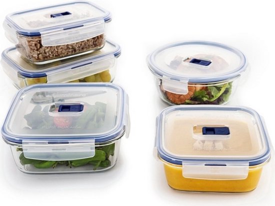 Set Boîtes repas Luminarc Pure Box Active (5 pcs) Cristal | bol.com