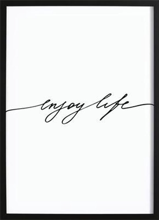 Enjoy Life Poster - Wallified - Tekst - Poster - Wall-Art ...