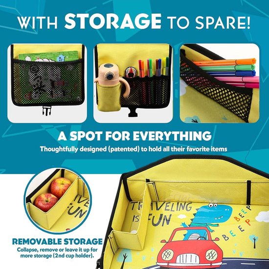 Auto-vliegtuig autostoel-dienblad voor kinderen - Roadtrip essentials ...