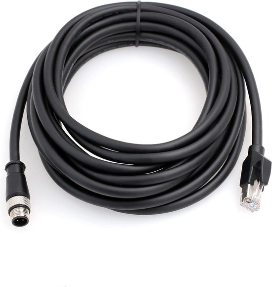 Encoder Sensor M12 4-pins D-code RJ45 Cat.6 Ethernet afgeschermde kabel ...