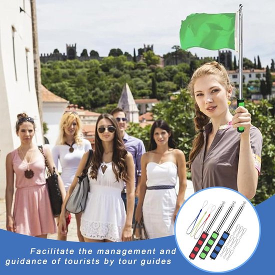 Telescopische Vlaggenstok Draagbare Staaf 16 M Handheld Roestvrij Staal ...