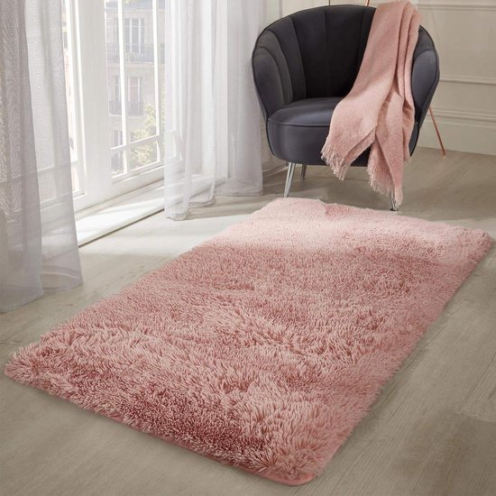 Fluffy Tapijt voor Slaapkamer - Grote Anti-Slip Tapijt - Shaggy Niet ...
