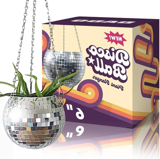 Hangende Planter 6" - Disco Ball Stijlvol Tuindecoratie | bol
