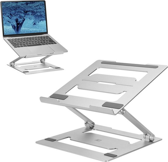 ACT Laptopstandaard opvouwbaar | tot 15.6" | Ergonomisch | Antislip ...