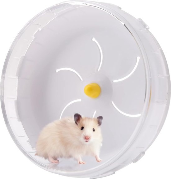 Hamster loopwiel, 8,3 inch stil spinnerwiel voor kleine huisdieren voor muizen... | bol