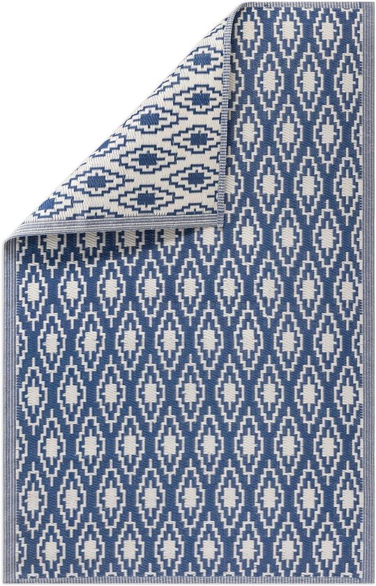 Rechthoekig tuintapijt met patroon - Buitenkleed 120 x 180 cm ...