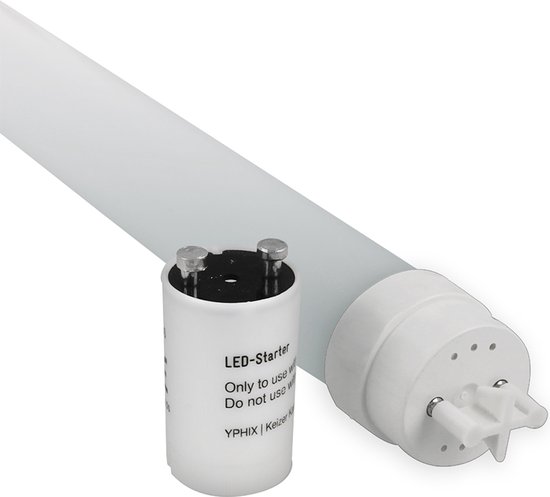 Yphix LED buis TL Pro T8 G13 19W 2100lm warm wit 3000K 150cm - per 10 stuks (50504105) | bol