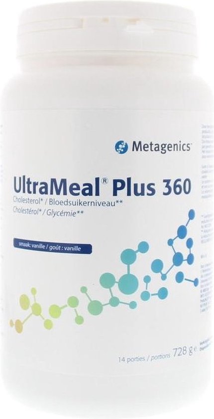 Metagenics UltraMeal Plus 360 Vanille - 728 g | bol