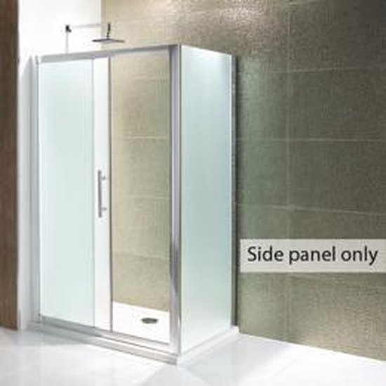 Volente douche zijpaneel van 6mm gehard easy clean melkglas 700mm | bol