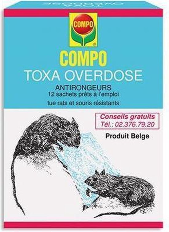 Compo ratten- en muizenmiddel 'Toxa Overdose' 300 gr | bol