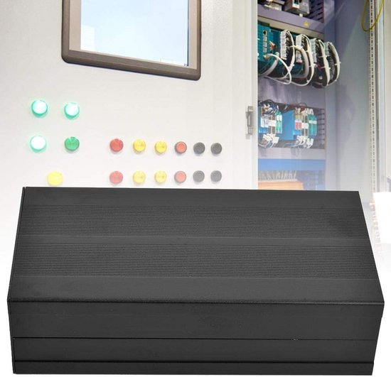 Aluminium Behuizing voor Elektronica PCB Projectdoos Zwart 55x106x200mm ...