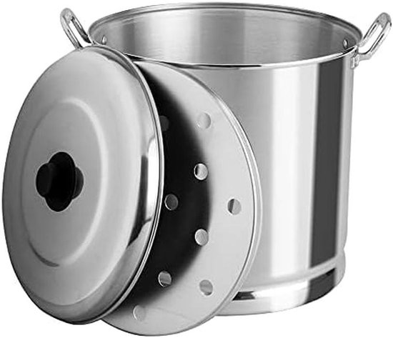 Grote Stoompan 7,3 Liter - Aluminium Kookpan voor Pasta, Groenten en ...
