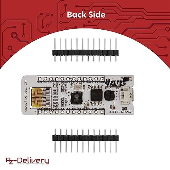 AZDelivery 5 x NodeMCU ESP8266-12E Heltec met OLED display CP2102 WLAN ...