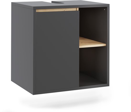 Vicco Viola Wastafelonderbouw – 60 x 60 cm met open planken Grijs ...