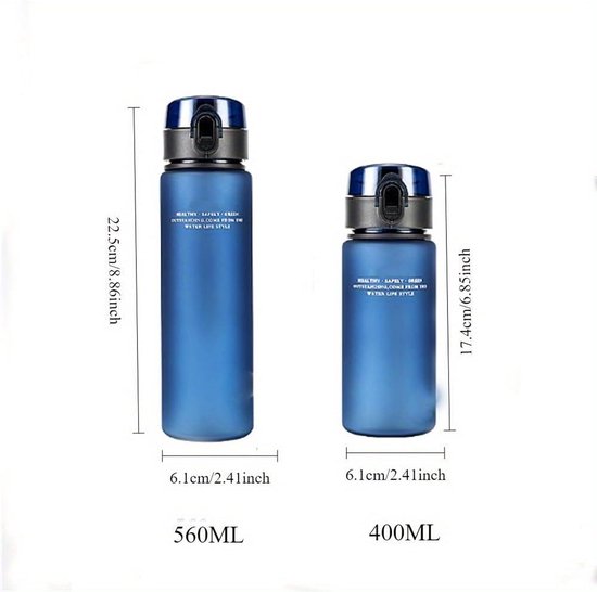 Titel: Sport waterfles 400 ml 560 ml - lekvrij drinkfles voor fitness ...