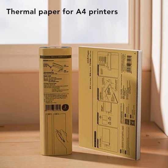 2 Rol A4 Thermisch Printerpapier 210xDia 30mm Navulling Printpapier ...