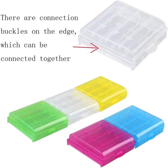 JGS Premium - Boîte à piles en plastique - Boîte de rangement pour ...
