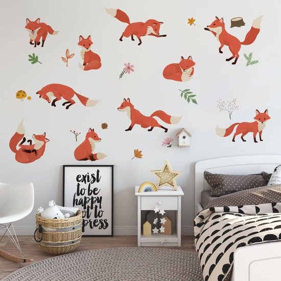 Allecto Plus - Grote Muurstickers Bos Dieren Thema voor Kinderkamer en Schoolklas -... | bol