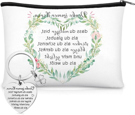 Farewell Gift Set - Colleague Goodbye Keychain & Motivational Makeup ...
