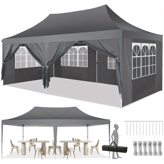 Partytent – Tent – Overkapping – Tuinkamer – Feesttent – 3×6 Meter ...