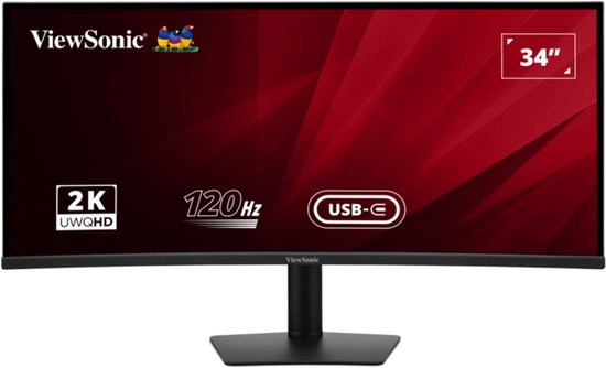 ViewSonic VA3420C - 34” UWQHD - 3440x1440 - Gebogen 1900R - IPS - 120Hz ...