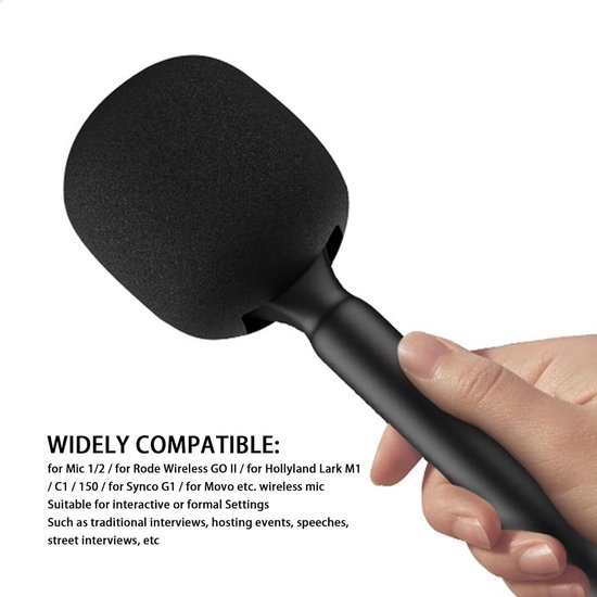 Microphone Interview Handle, Wireless Microphone Handheld Adapter for ...