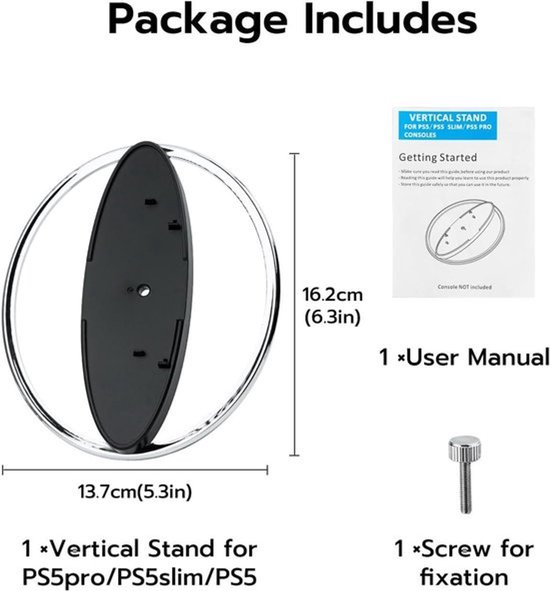 Vertical Stand for PS5/PS5 Slim/PS5 Pro Gaming Console - Multi ...