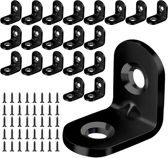 Allecto Plus - 20 stuks L-beugels voor houten meubels en kasten ...