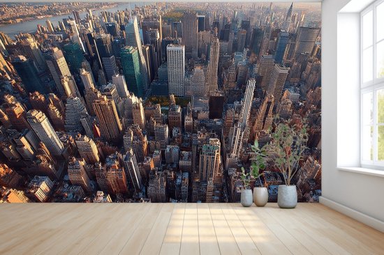 Naadloos behang Fotobehang - Skyline Majesty: Urban Horizons - 250x300 ...