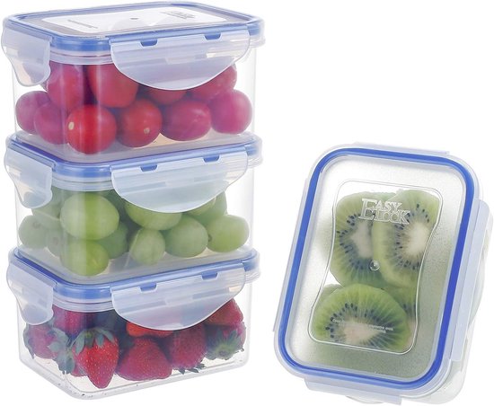 Easylock Kleine Containers met Deksel, 4 stuks, 500ml | bol