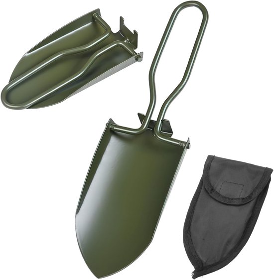 Opvouwbare Schep Tuinschep Mini RVS met Tas - Camping Outdoor | bol