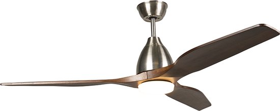 QAZQA levant - Stille LED Plafondventilator met Verlichting | Lamp en ...