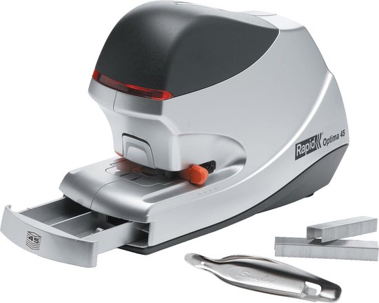Rapid elektrische nietmachine Optima 45, zilver | bol