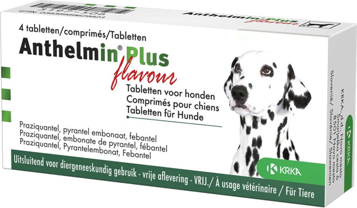 Anthelmin Ontworming Tabletten Hond vanaf 2 kg 4 tabletten | bol.com