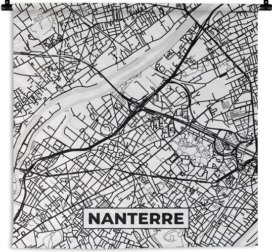 Tapisserie - Tissu mural - France - Carte - Nanterre - Carte - Plan de ...